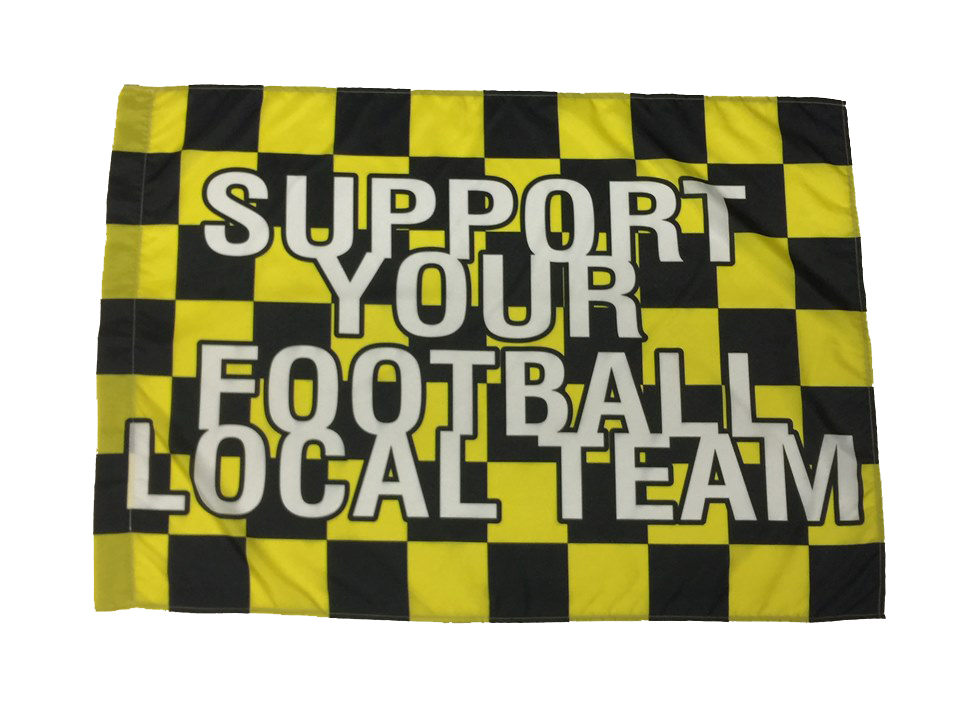 Bandiera support your football local team 70 x 100 cm - Sides Style Shop